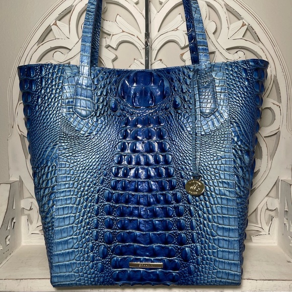 Brahmin | Bags | Brahmin Jayden Tote Electric Blue Ombre Melbourne ...